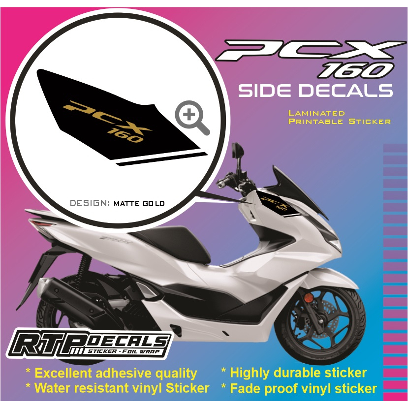 (PRINTED) PCX 160 Side Decals Sticker New Design | Shopee Philippines