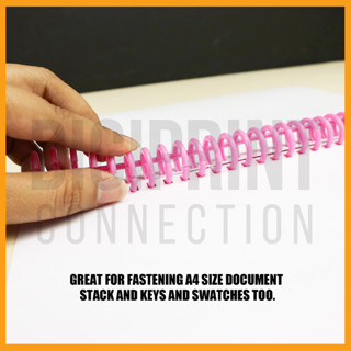 5pcs Holes Loose-Leaf Plastic Binding Ring DIY Notebook Binding Spiral ...