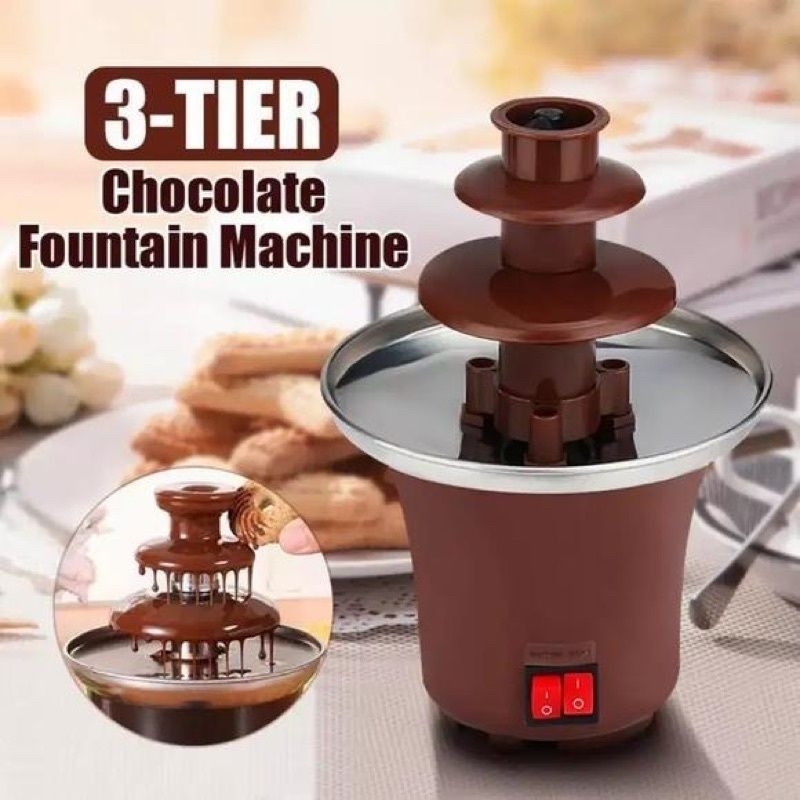 3Layer Mini Chocolate Fountain Machine DIY Event Party Chocolate ...