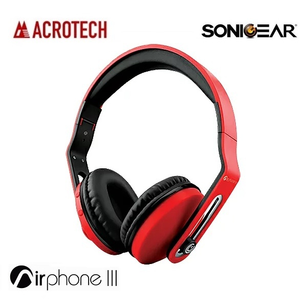 Sonic Gear Airphone III Bluetooth Headset (Red) | Shopee Philippines