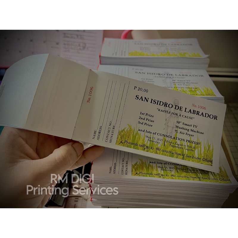 Customized Raffle Ticket | Claim stub | easy to tear | Shopee Philippines