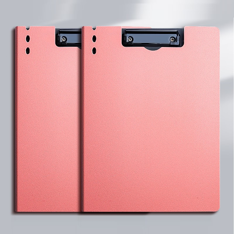 Pink Long\A4 ClipBoard With Cover File Folder Paper Organizers Writing ...