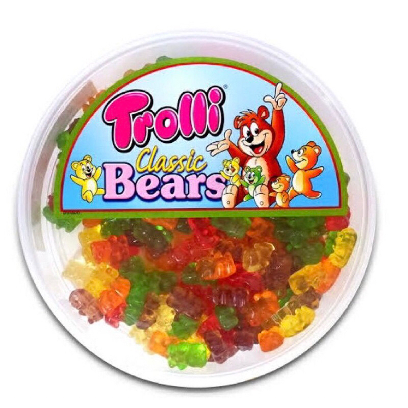 TROLLI CLASSIC GUMMY BEARS 500 GRAMS ROUND CONTAINER (Expiry Nov. 5 ...
