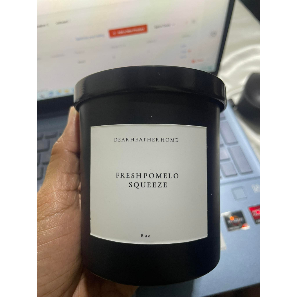 DHH FRESH POMELO SQUEEZE (SCENTED SOY CANDLE IN WOODEN WICK) | Shopee ...