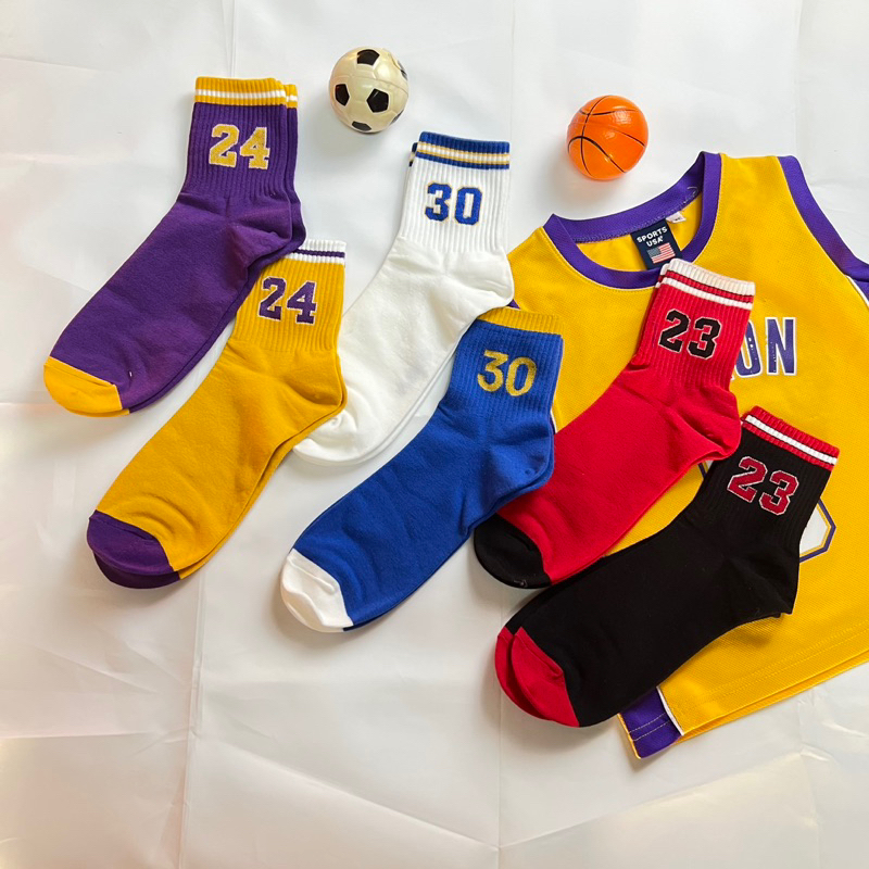 Korean Socks - Number Basketball Socks - Iconic Socks | Shopee Philippines