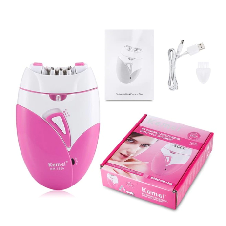 Kemei KM-189A Epilator Female Rechargeable Hair Removal Machine ...