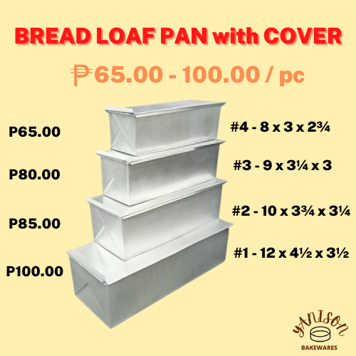 TASTY BREAD MOLDER WITH COVER / LID / BREAD LOAF PAN WITH COVER / LID ...