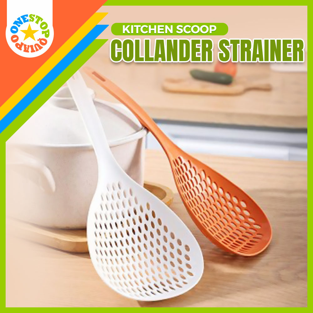 OSQ Kitchen Food Drainer Cooking Colander Mesh Sifter Strainer For ...