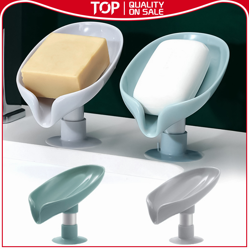 Soap Box Creative Drain Soap Storage Rack Punch-Free Suction Cup Cute ...