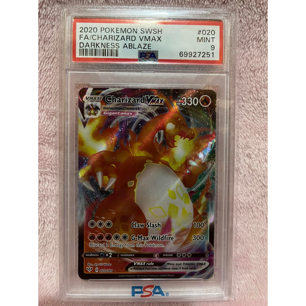 PSA Graded Charizard VMAX Darkness Ablaze 020/189 Holo Ultra Rare 020/ ...
