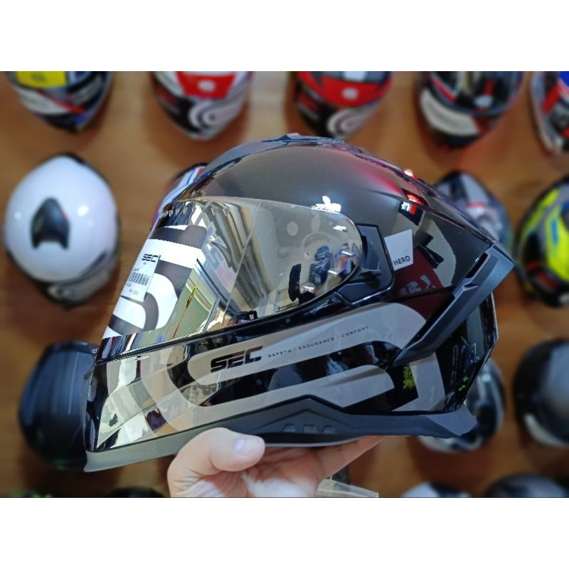 SEC HERO FULL FACE DUAL VISOR (CLEAR VISOR) | Shopee Philippines