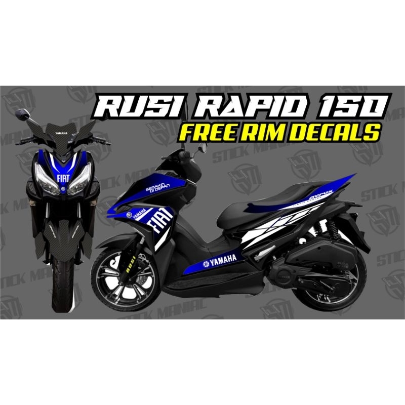 Rusi Rapid 150 full body decals, Laminated | Shopee Philippines