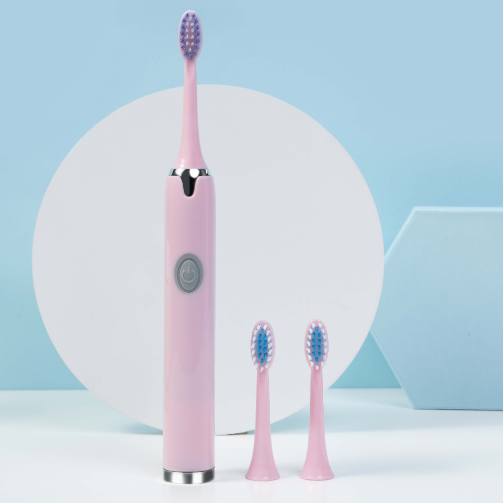 【Free 3 Toothbrush Head】Electric Toothbrush With Buttery Waterproof ...