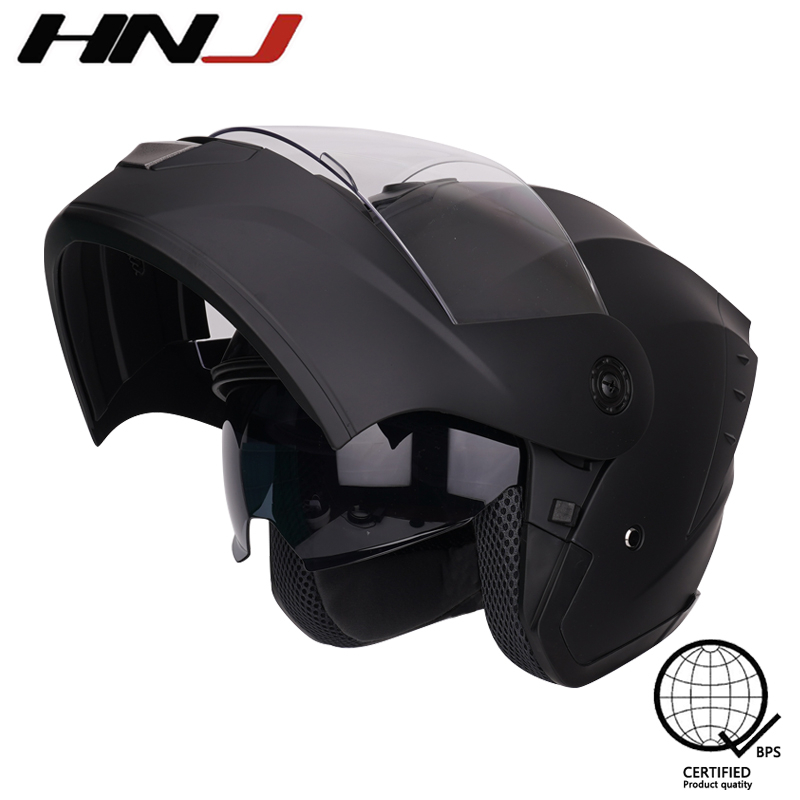 HNJ A630 Modular Motorcycle Helmet Full Face Dual Visor Men's | Shopee ...