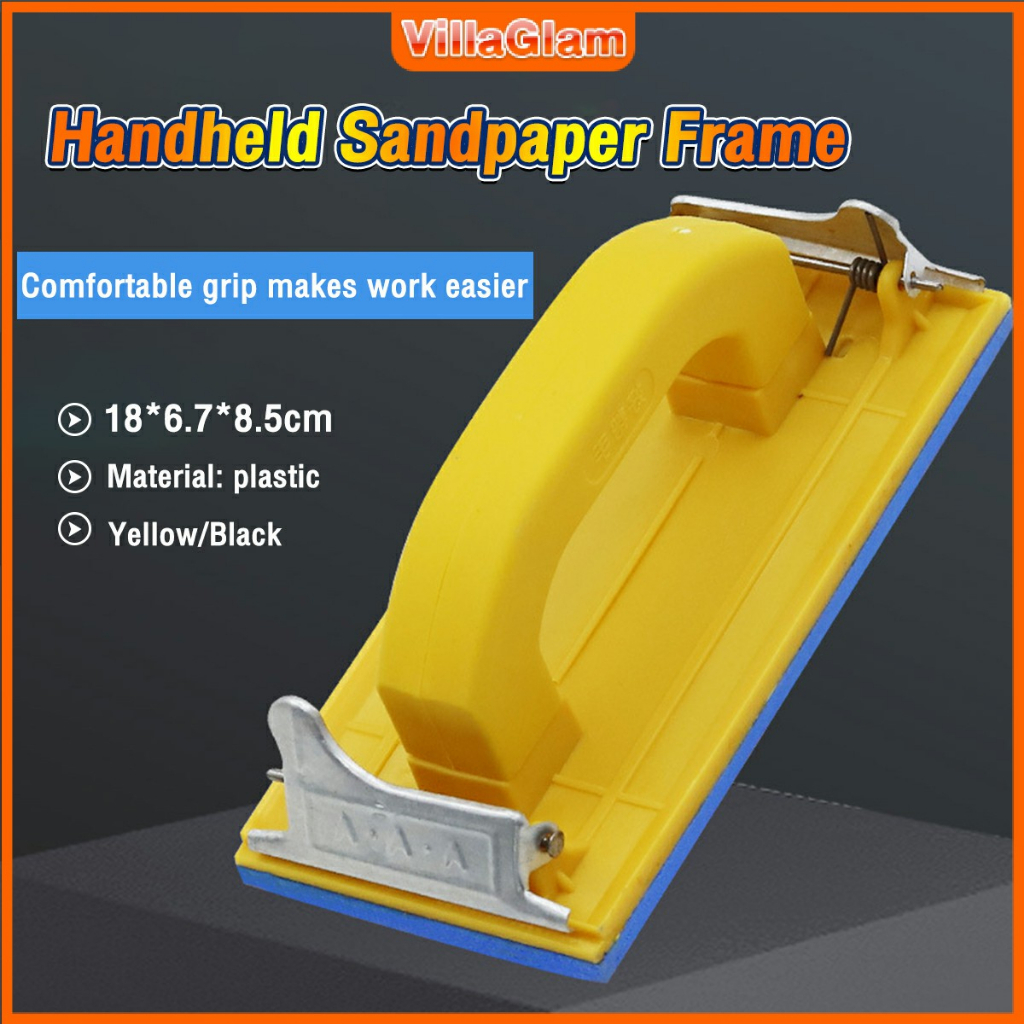 VG Handheld Sandpaper Sheet Frame Holder Anti-slip Hand Sandpaper ...