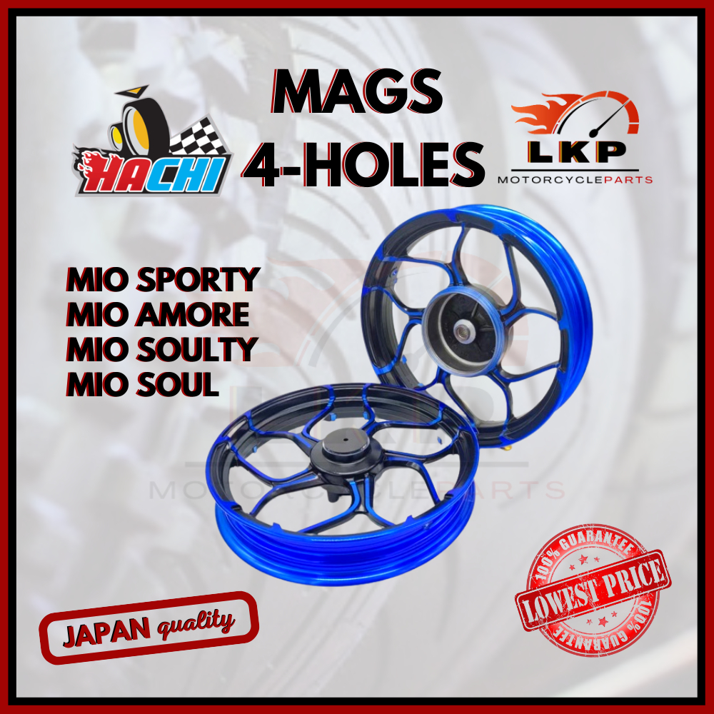 HACHI MOTORCYCLE MAGS MIO 4HOLES FR:2.15X14 RR:2.50X14 MIO SPORTY AMORE ...