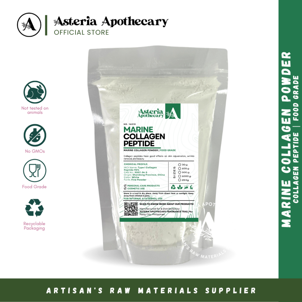 Collagen Peptide Powder | Marine Collagen | Pure Unflavored | 30g ...