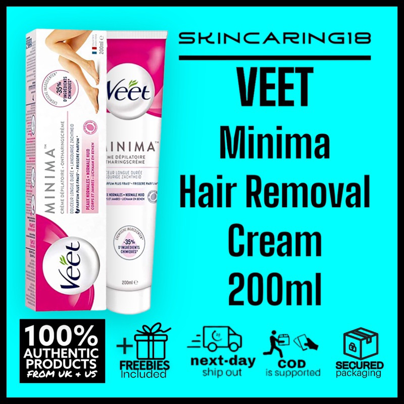 VEET Minima Hair Removal Cream 200ml by SkinCaring18 | Shopee Philippines