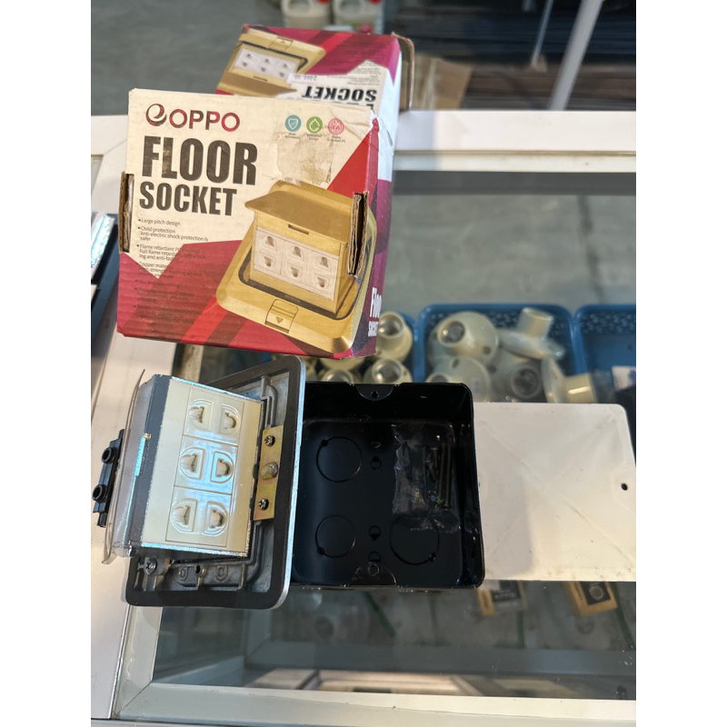 OPPO FLOOR SOCKET model WER-2 brass silver color | Shopee Philippines