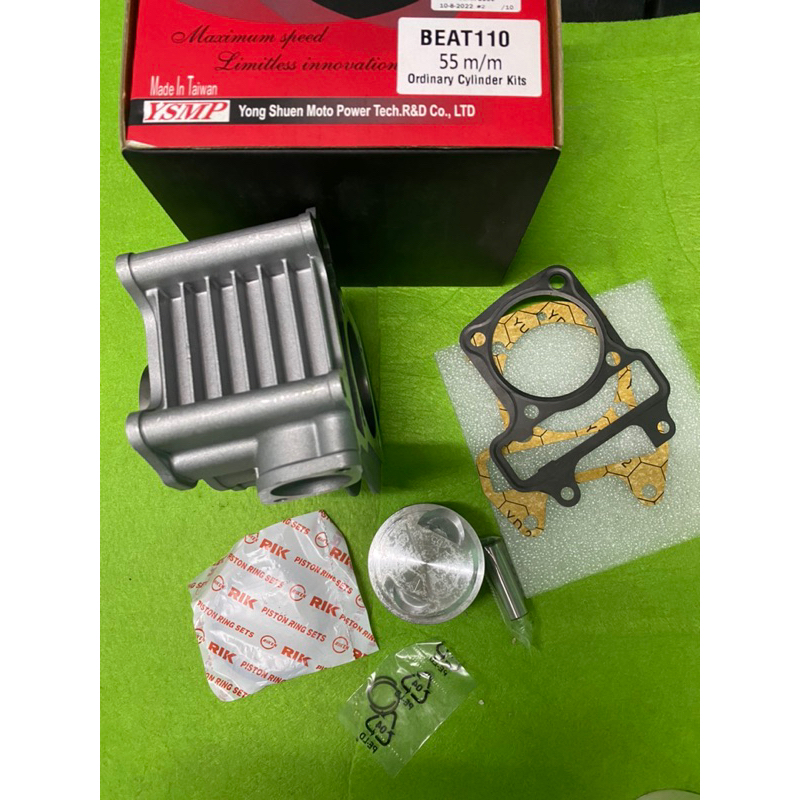 CYL BLOCK 55MM for Zoomer fi/BEAT110 carb type STEEL BORE YSMP made in ...