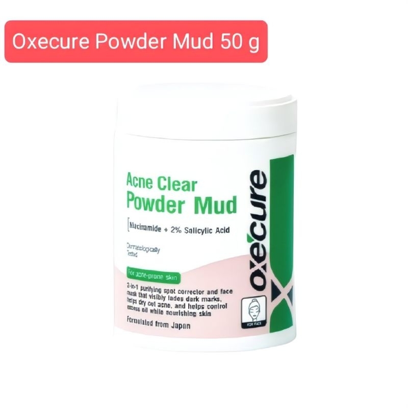 Oxecure Acne Clear Powder Mud Spot corrector 50g | Shopee Philippines