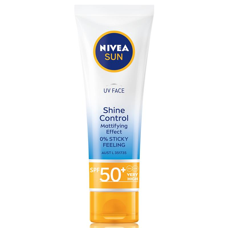 NIVEA Sun UV Face Sunscreen Shine Control SPF50 50ml | Shopee Philippines