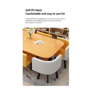 Rectangular family dining table office casual meeting table dining ...