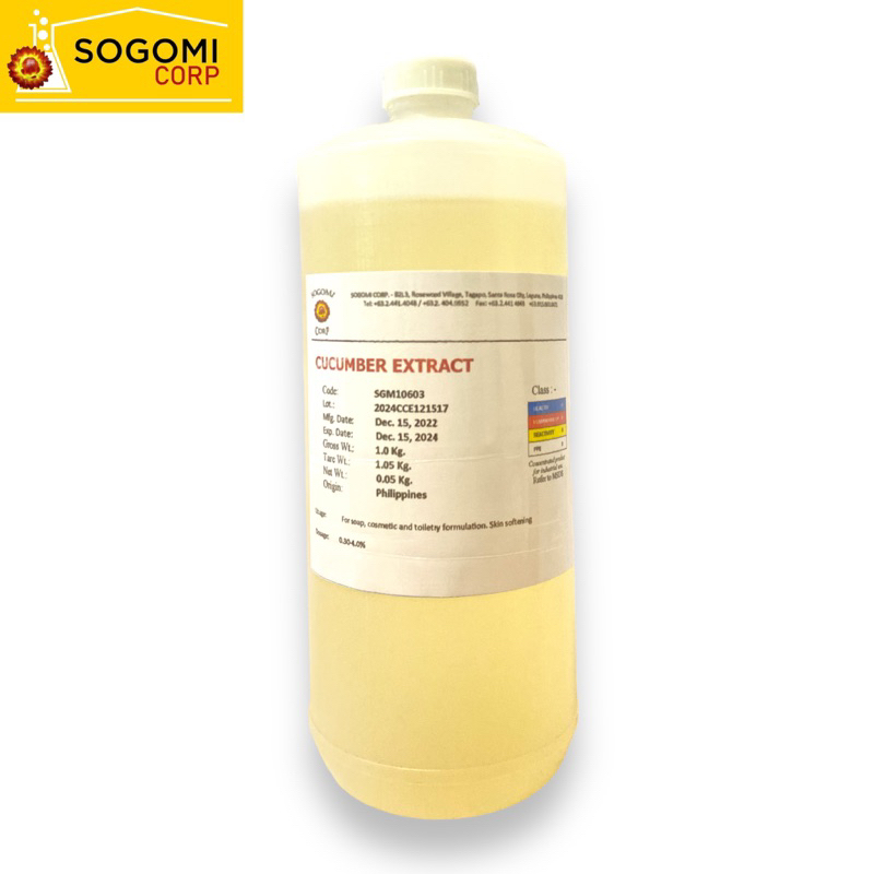 CUCUMBER EXTRACT (100ML-1KILO) #SOGOMI | Shopee Philippines