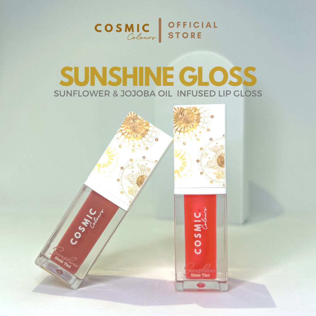 Sunshine Gloss Tint (LIP OIL with Sunflower Oil) by Cosmic Colours PH | Shopee Philippines