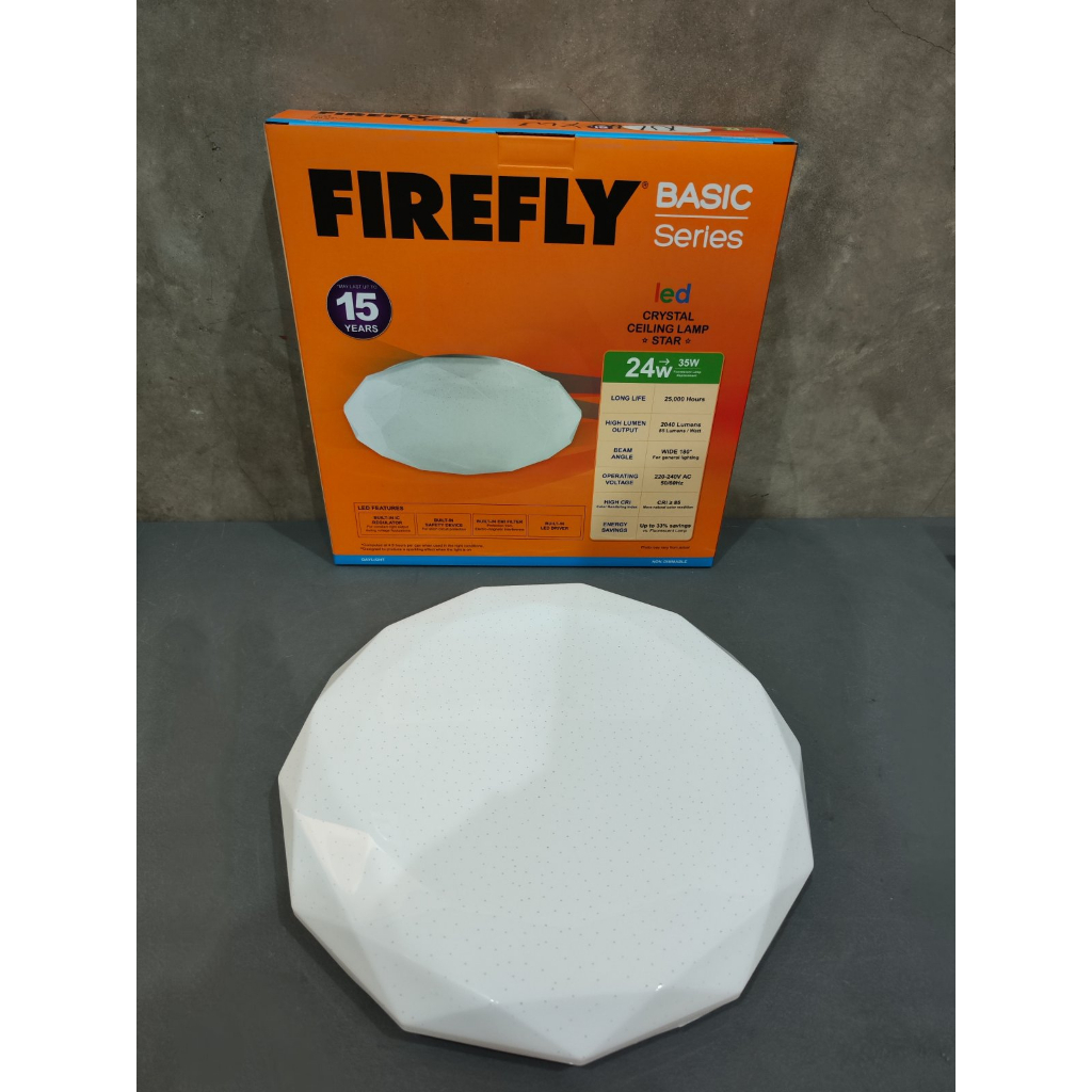 Firefly LED Crystal Ceiling Light Star Basic Series 24w and 18w ...