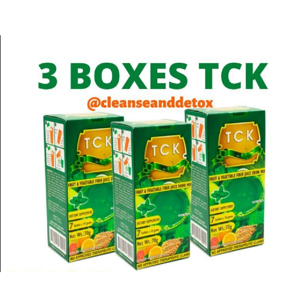 TCK (BIG DISCOUNT) 3 BOXES TCK 21 Days Complete Colon Cleansing Best ...