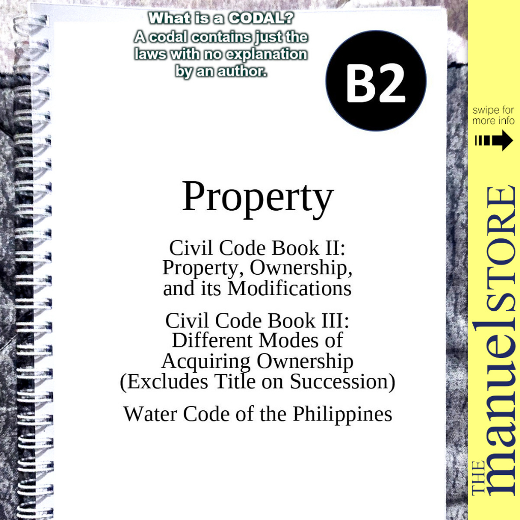Codal Notebook (2023) - Property and Ownership - Civil Code of the ...