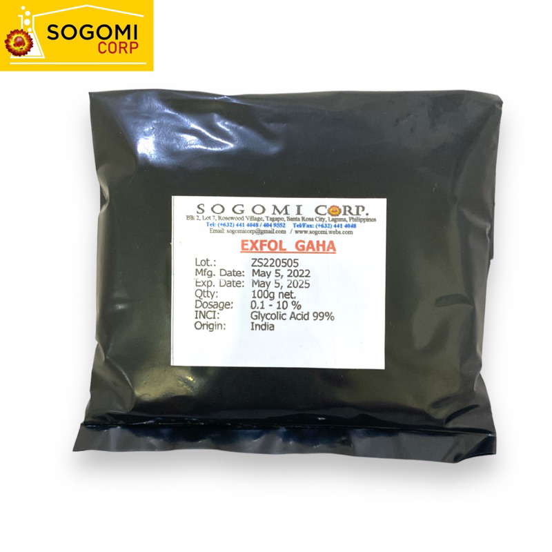 Exfol GAHA (GLYCOLIC ACID) 100GRAMS | Shopee Philippines