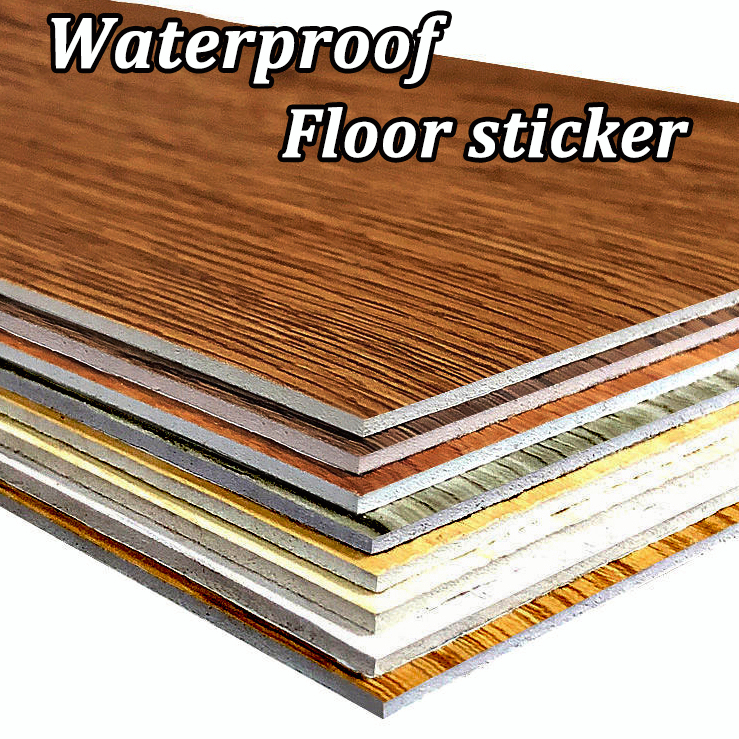 PVC Vinyl Floor Sticker Waterproof Tiles Floor Linoleum Flooring Self ...