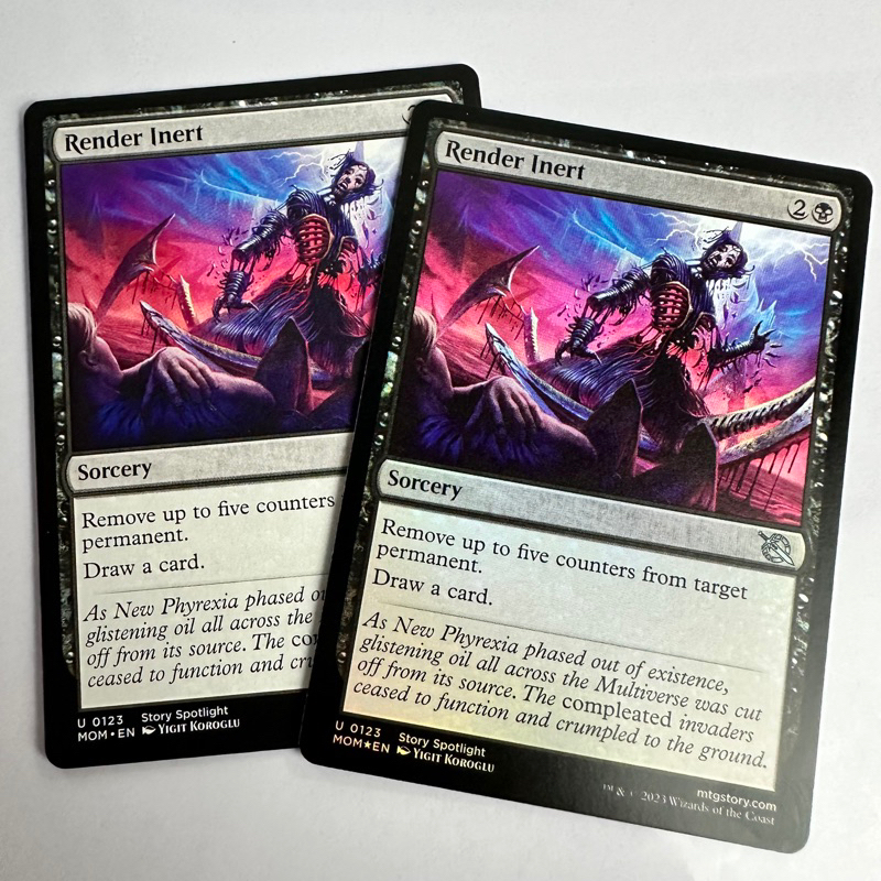 RENDER INERT | MOM MARCH OF THE MACHINE | BLACK | MTG MAGIC THE ...