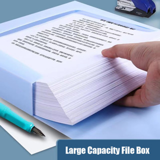 A4 File Box Folder Data Book Storage Box Plastic File Box Large Capacit ...