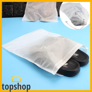 TOPSHOP Portable Drawstring Shoes Clear Storage Bag Dust Bags Travel ...