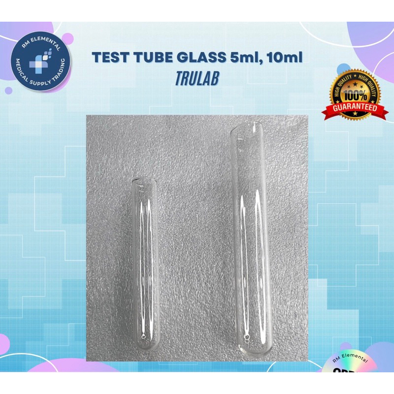 Test Tube borosilicate Glass (TRULAB) 5ml, 10ml, 15ml | Shopee Philippines