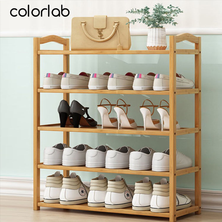 5-Layer Multi-Functional Shoe Rock Organizer Shoe Rack Wood Home ...