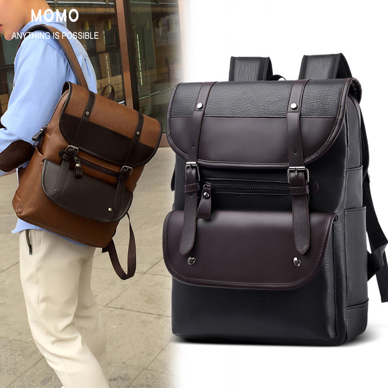 Large Capacity PU Backpack Business Computer Bag for Travel korean ...