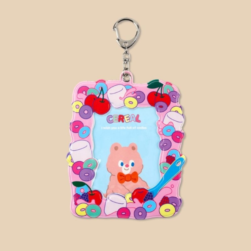 Photocard Holder Keyring or Keychain | Daiso Korea KR Spring Carebears Composition Y2K Aesthetic ...
