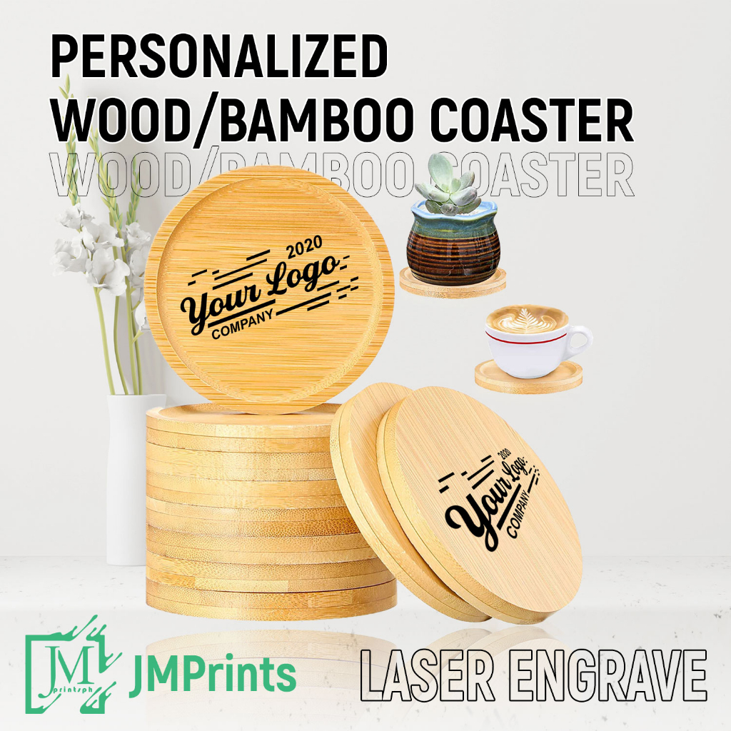 Personalized Laser Engraved Wood Coaster | Souvenir | Giveaway ...
