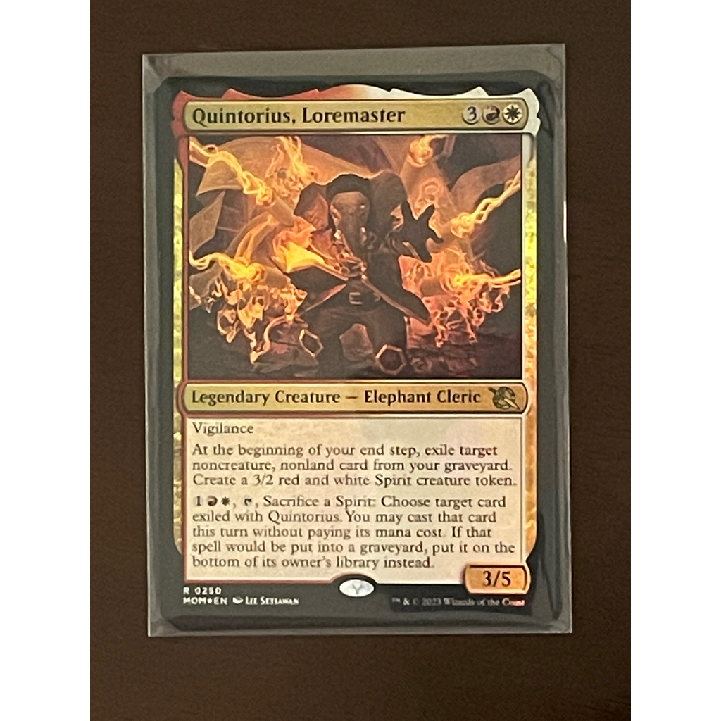 Quintorius, Loremaster - March of the Machine (MOM)-FOIL | Shopee ...