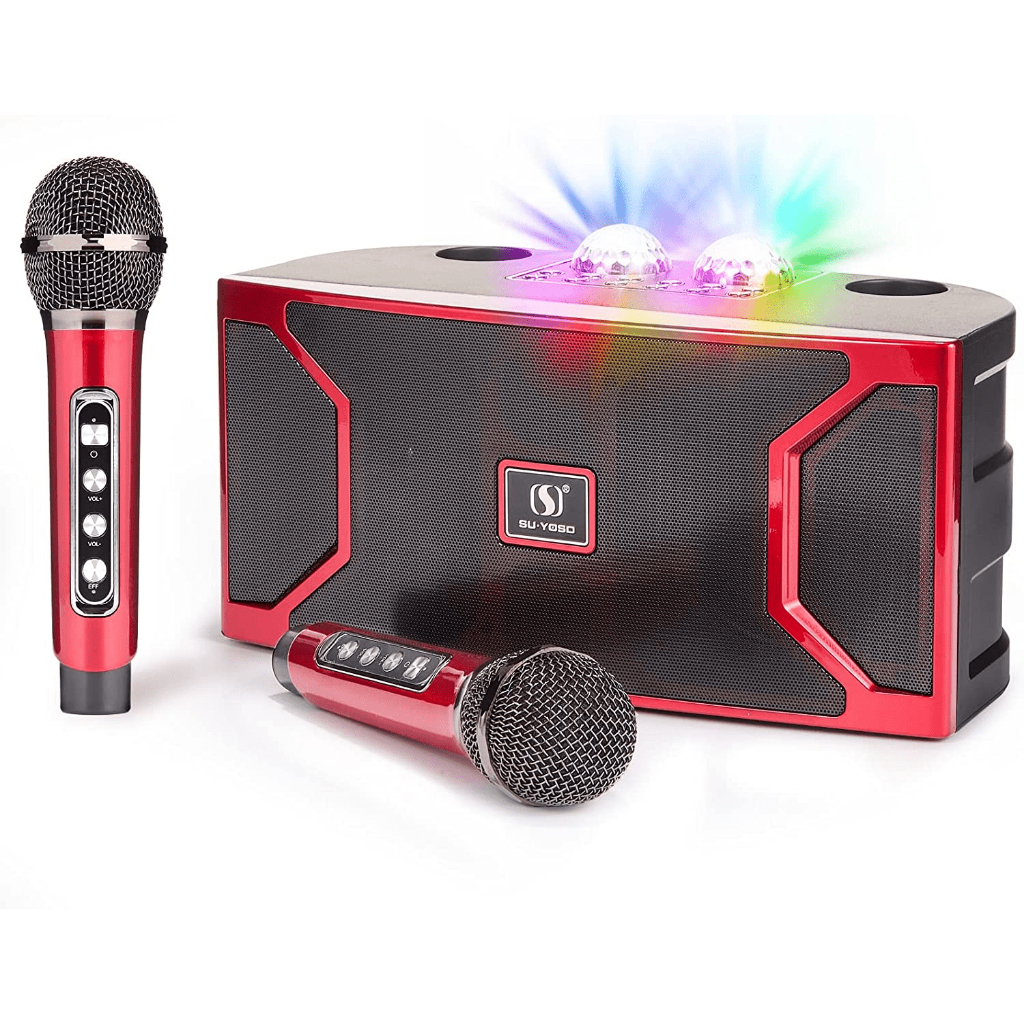 Portable Karaoke Dual Wireless Microphone Bluetooth Professional ...