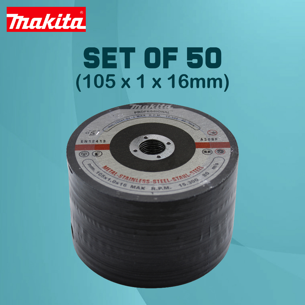 Makita / Tyrolit / Oasis / Takuma 4'' Cutting Discs [105x1x16mm (Set of ...