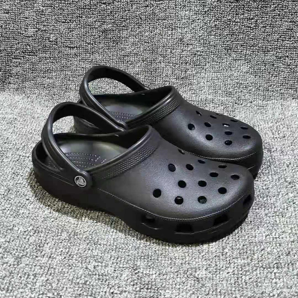 Crocs Men's Solid Color Clogs Non-Slip Flat Sandals Men's and Women's ...