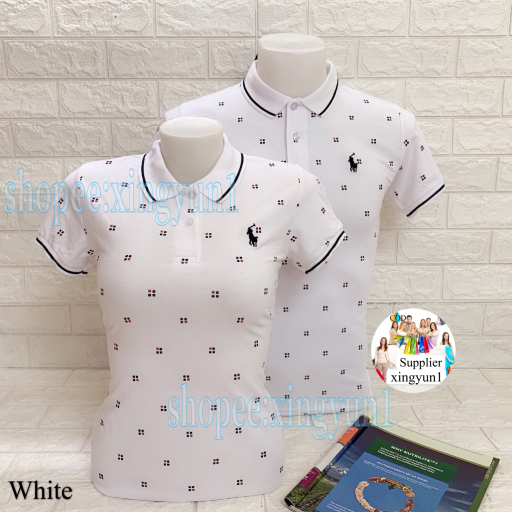 Wholesale fashion Domino family couple polo shirt cotton Small to plus ...