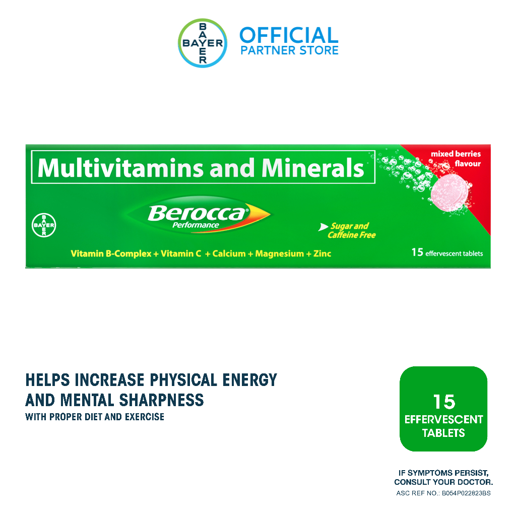 BEROCCA® Performance (Mixed Berries) Multivitamins + Minerals 15 ...