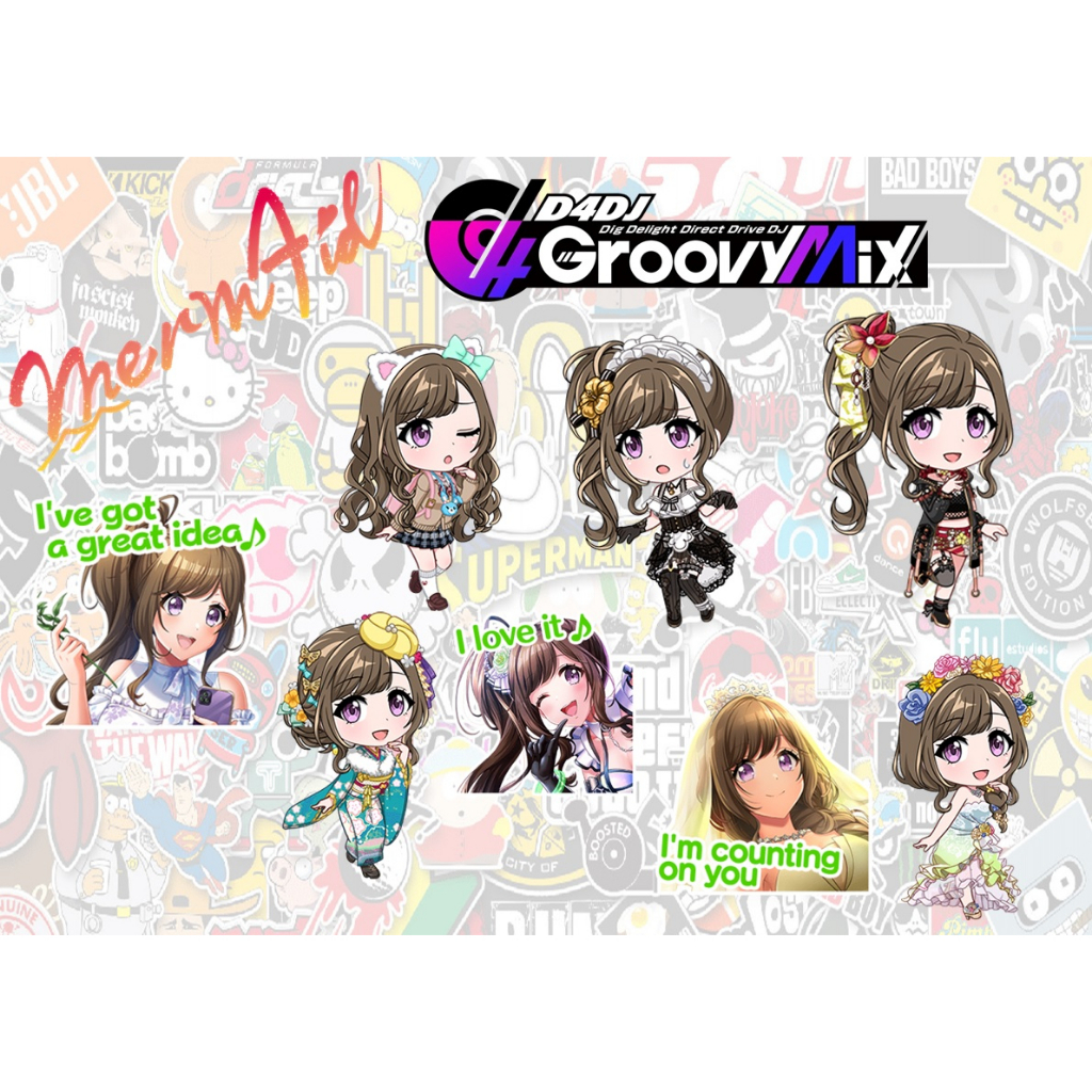 D4DJ Groovy Mix - Vinyl Waterproof Sticker | Shopee Philippines