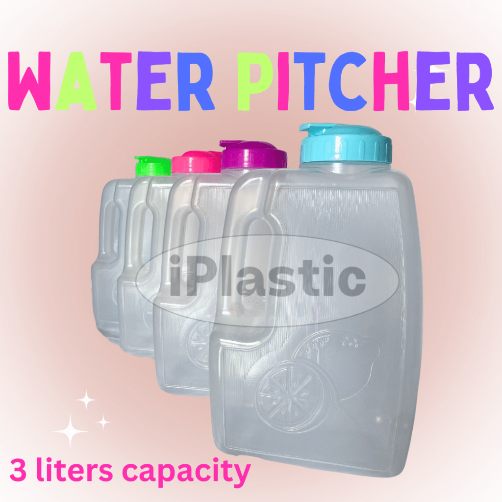 iPlastic. Water pitcher plastic 3 liters transparent for refrigerator ...